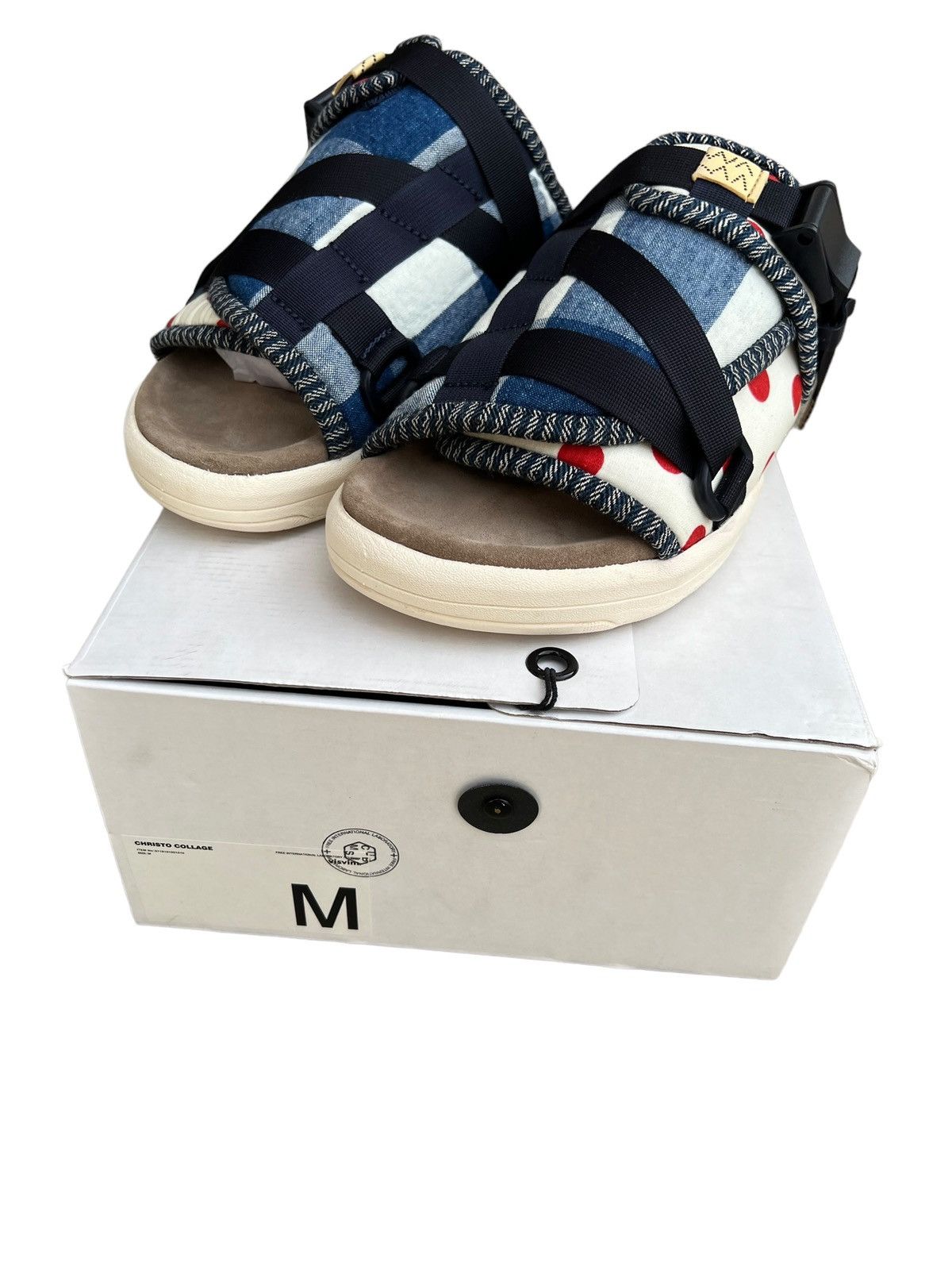 Visvim SzM Collage FIL Japan Exclusive Dot Sandal | Grailed