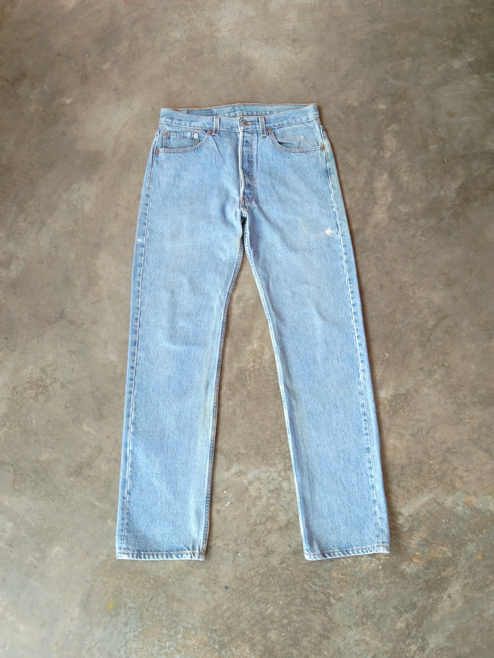 Levi's 90s Vintage Levi's 501 Made In USA Distressed Jeans 31x32 | Grailed