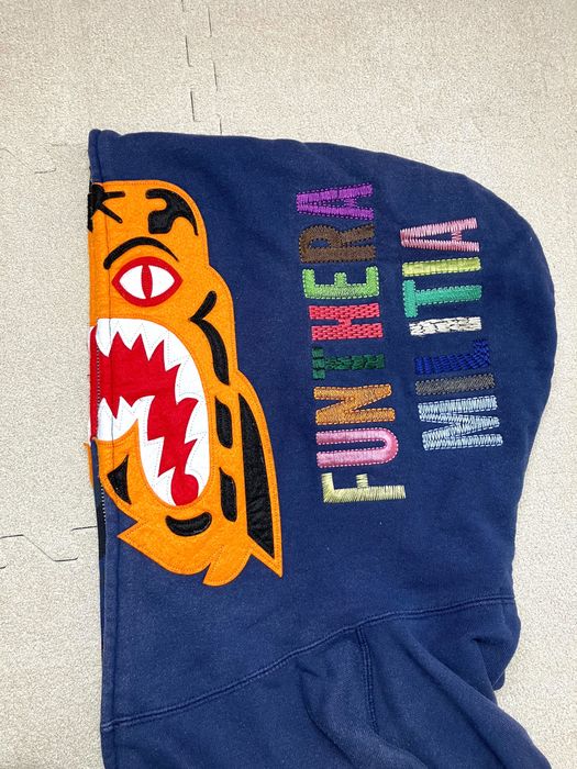 Bape Bape Blue Camo Tiger FUNTHERA MILITIA Size 2XL Japan | Grailed