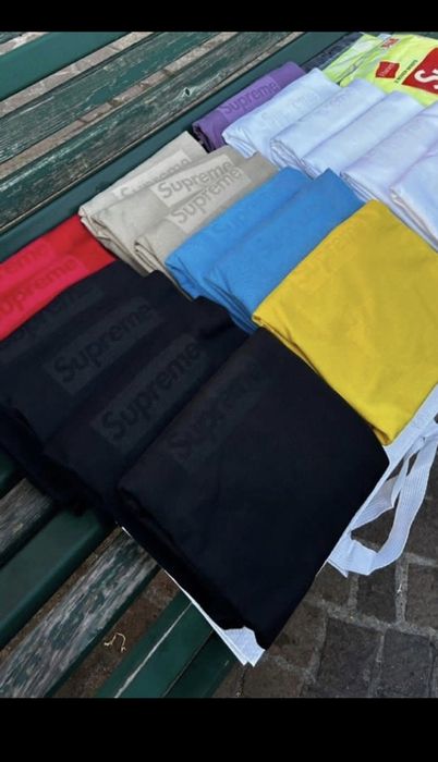 Supreme Supreme yellow tonal box logo | Grailed