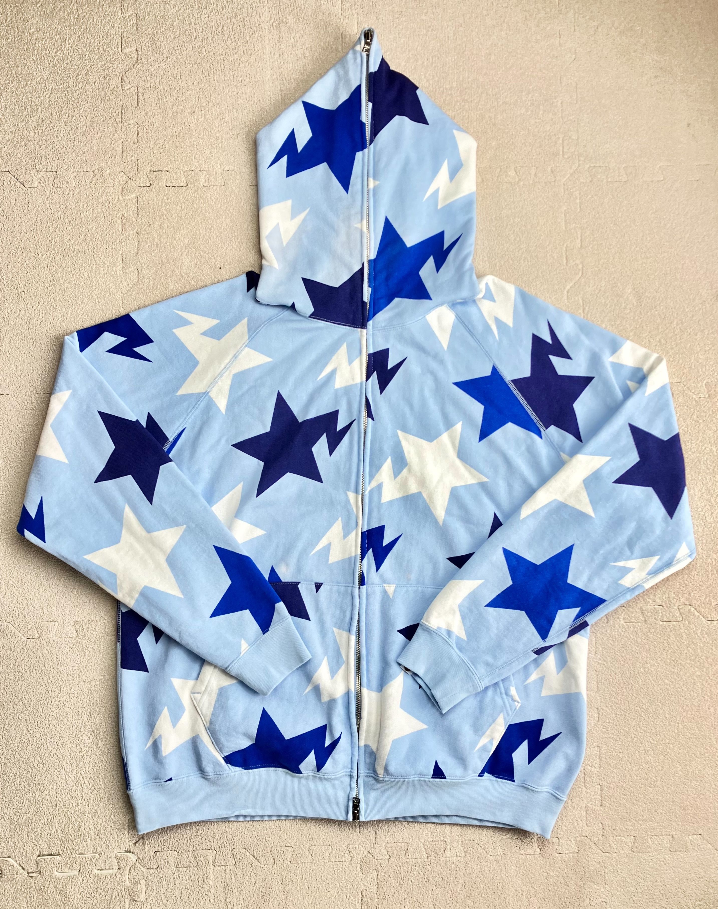 Bape Bape Nagoya Limited Bapesta Star Blue Full Zip hoodie Size M | Grailed