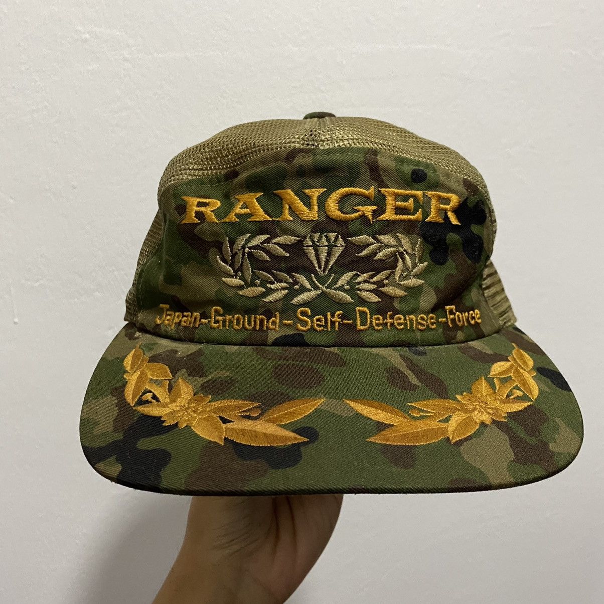 Military × Vintage Vintage 90s Japanese Ranger Camouflage Cap | Grailed