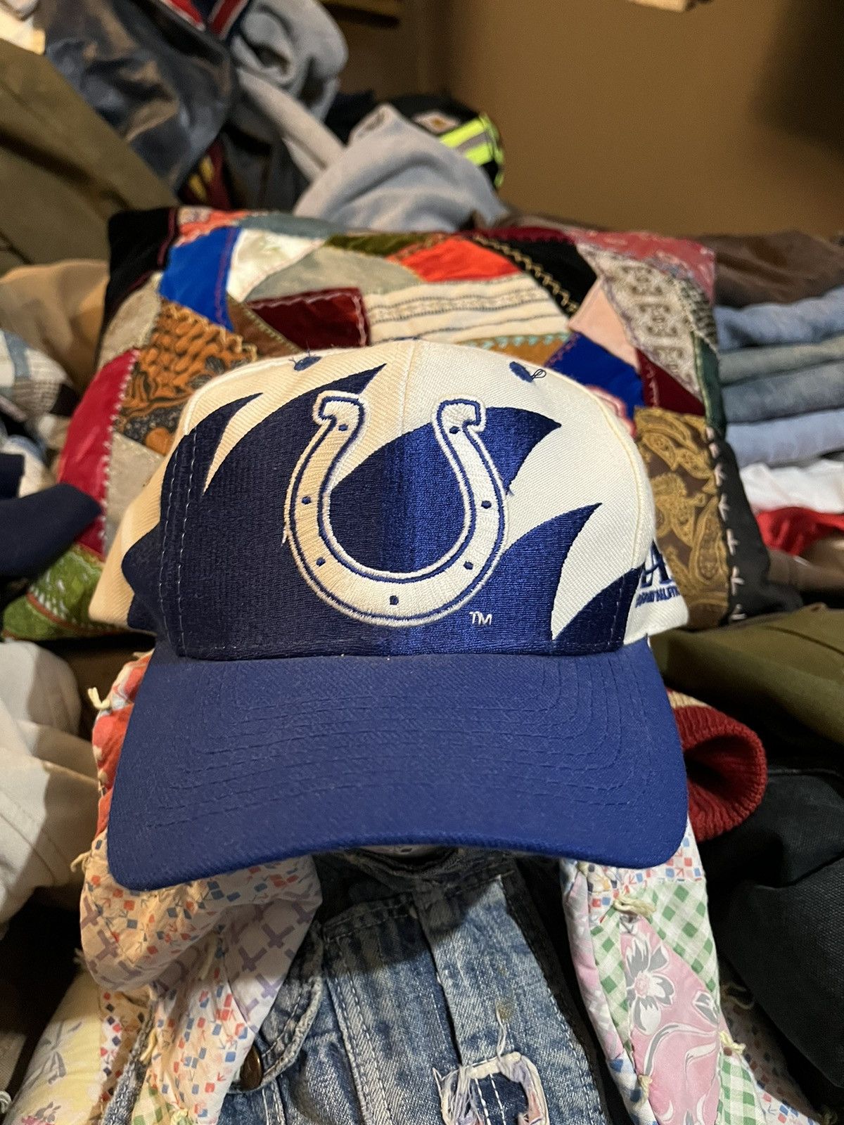 Logo Athletic × NFL × Vintage Vintage Colts sharkooth logo athletic hat ...