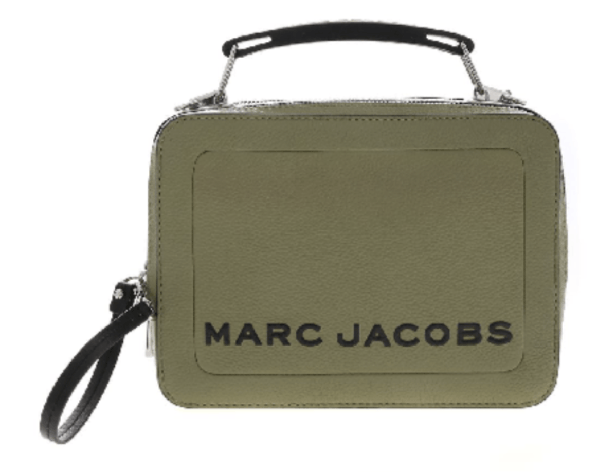 Marc Jacobs NEW MARC JACOBS THE TEXTURED BOX BAG IN MILITARY GREEN ...