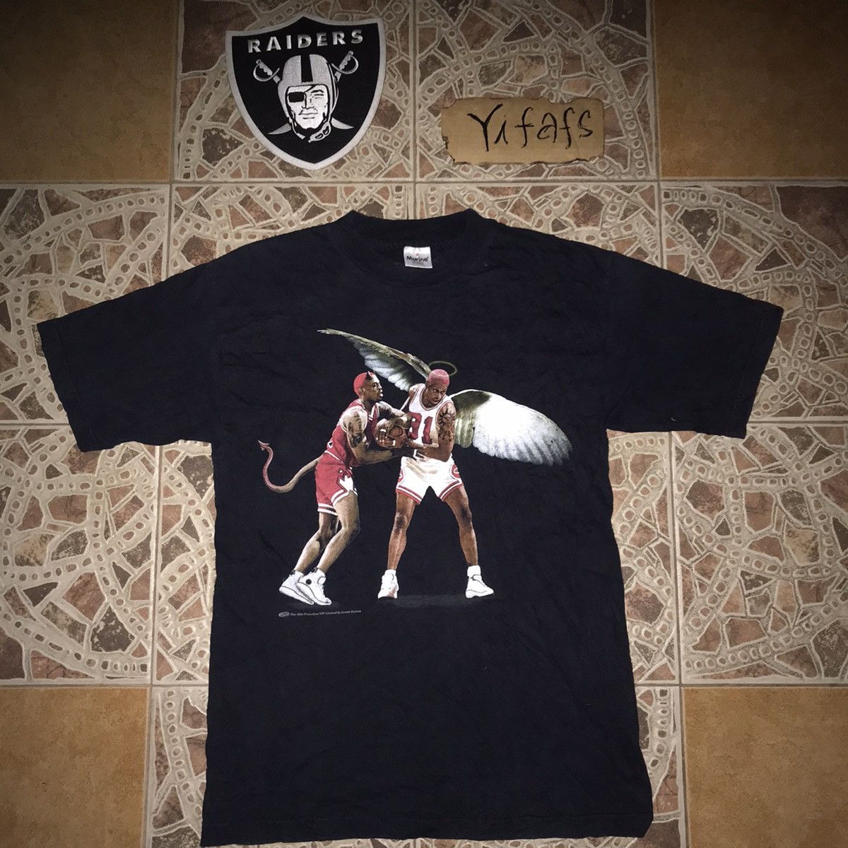 NBA × Vintage Vintage Dennis Rodman Angel & Devil | Grailed