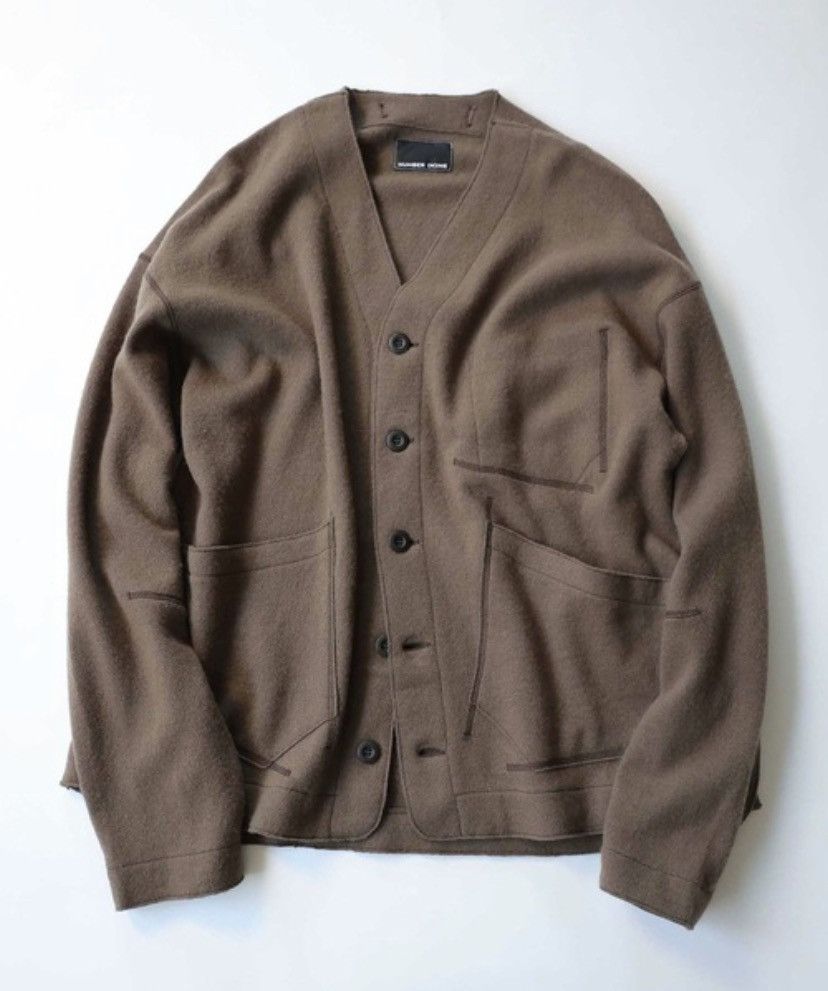 Kapital Number nine shrink wool liner loose cardigan | Grailed