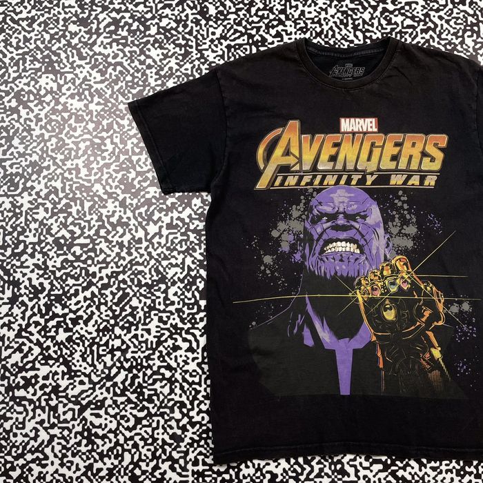 Marvel Comics Vintage Y2K Marvel Avengers Infinity War Thanos Faded Tee ...