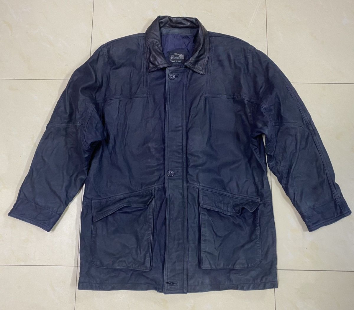 Italian Designers × Leather Jacket × Vera Pelle Vintage Vera Pelle Made ...