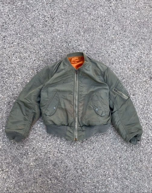 Made In Usa × Military × Vintage Authentic Vintage military MA-1 bomber ...