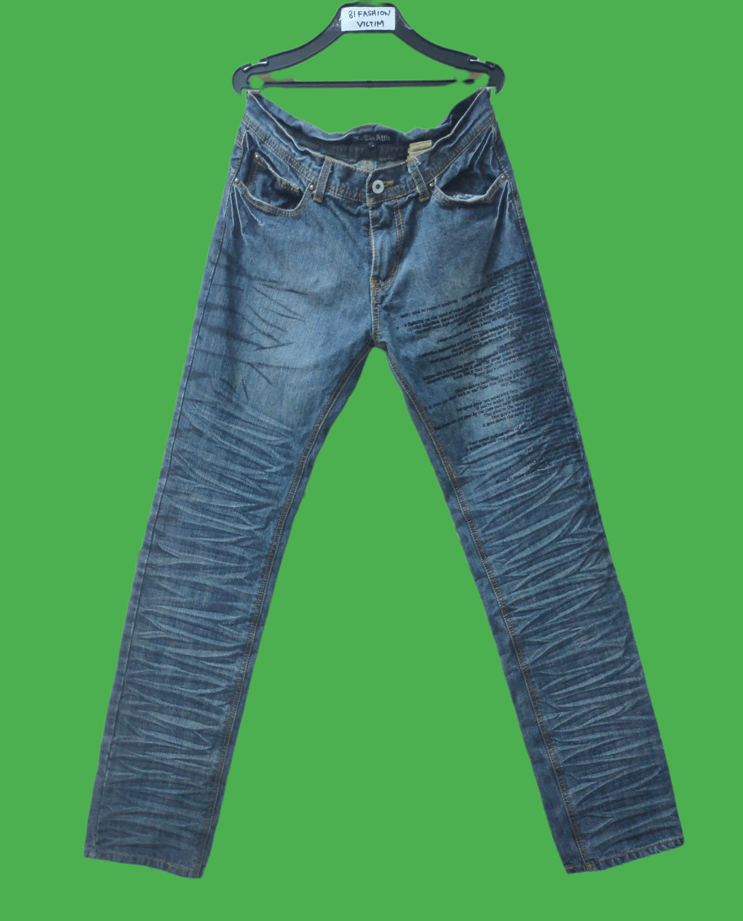 Japanese Brand In The Attic Honeycomb Script Poem Seditionaries Jeans ...