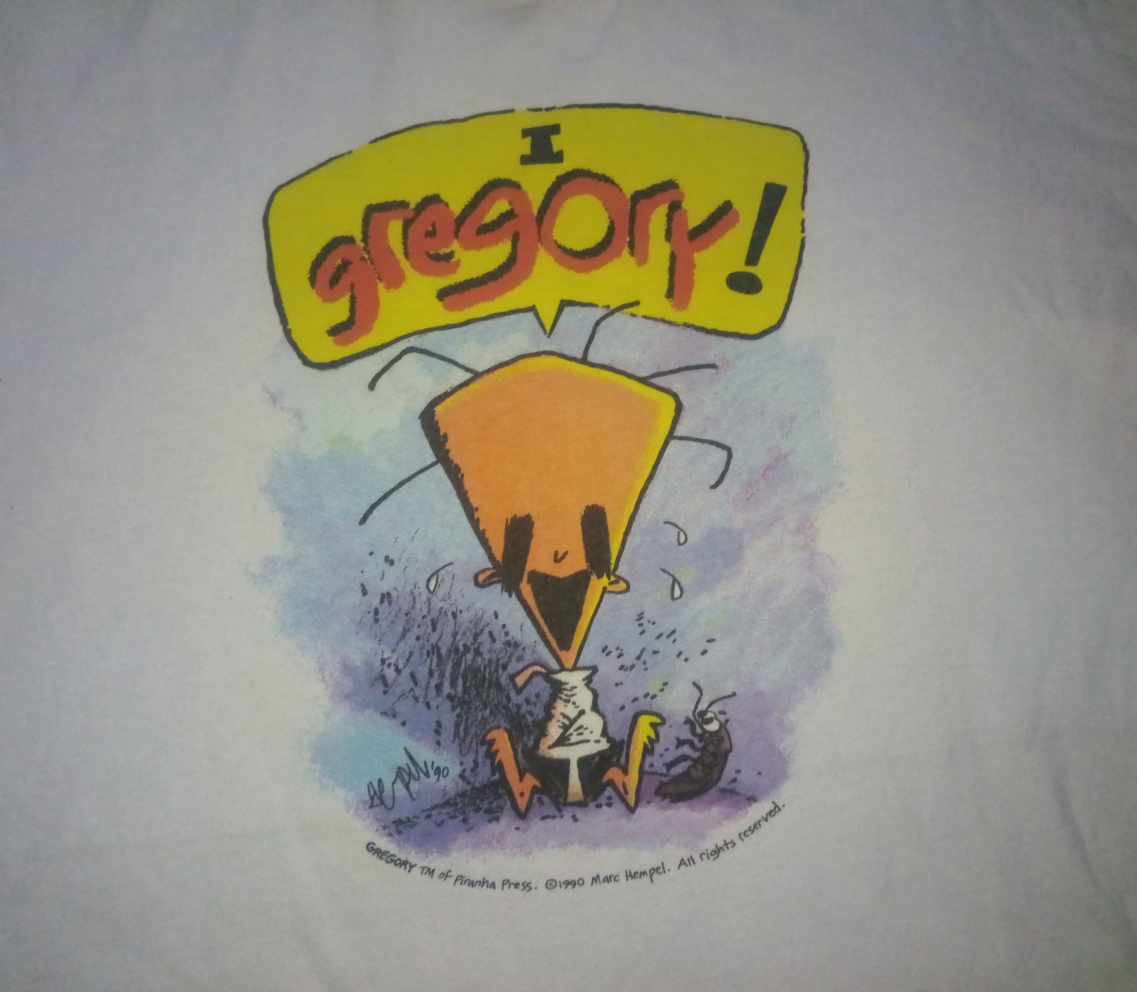 Vintage Vtg 1990 Gregory Graphitti shirt comic 90s Marvel DC Comics ...