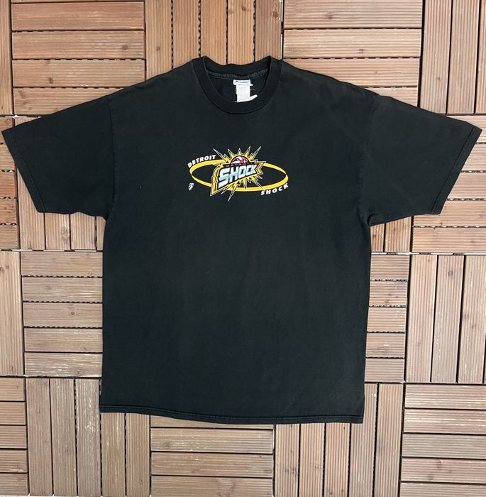 Vintage Detroit Shock Vintage WNBA Basketball Black T-Shirt Tee | Grailed