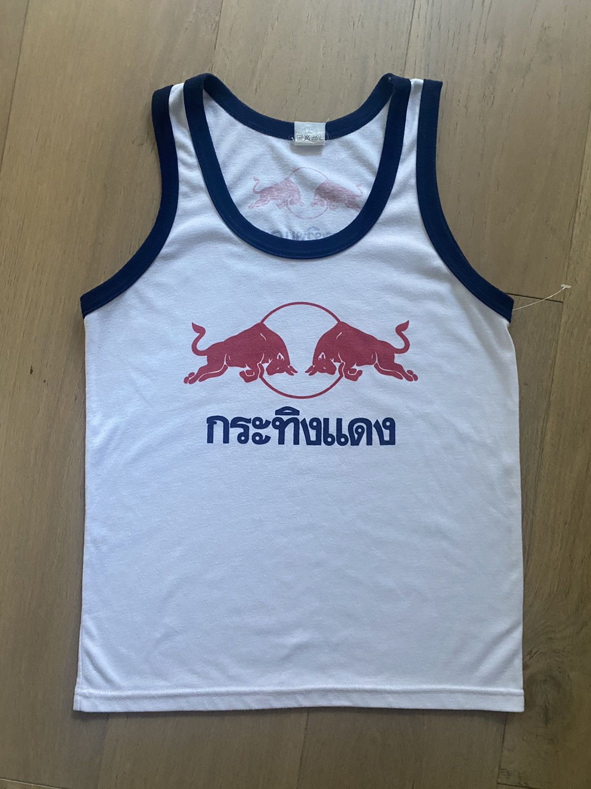 Vintage REDBULL krating Daeng Red Bull Tank top from Thailand | Grailed