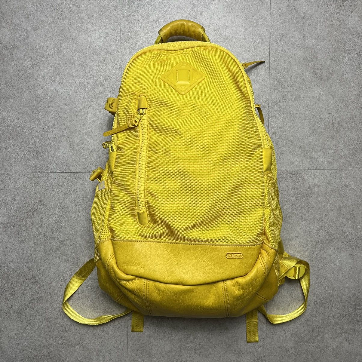 Visvim Visvim Ballistic 20L Yellow cordura Leather Backpack | Grailed
