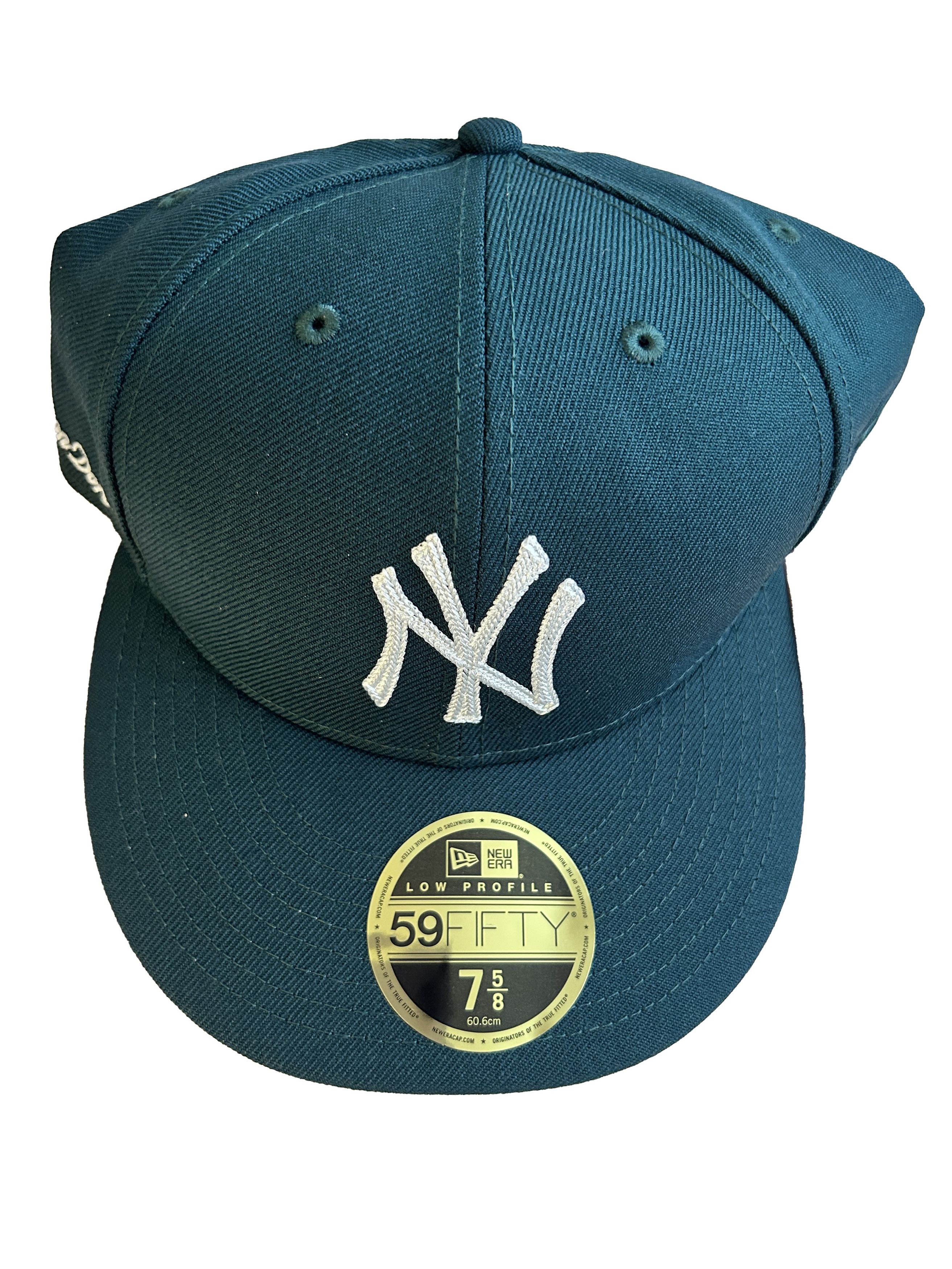 New Era [7 5/8] New era Yankee Fitted Cap chain stitch- EverGreen | Grailed