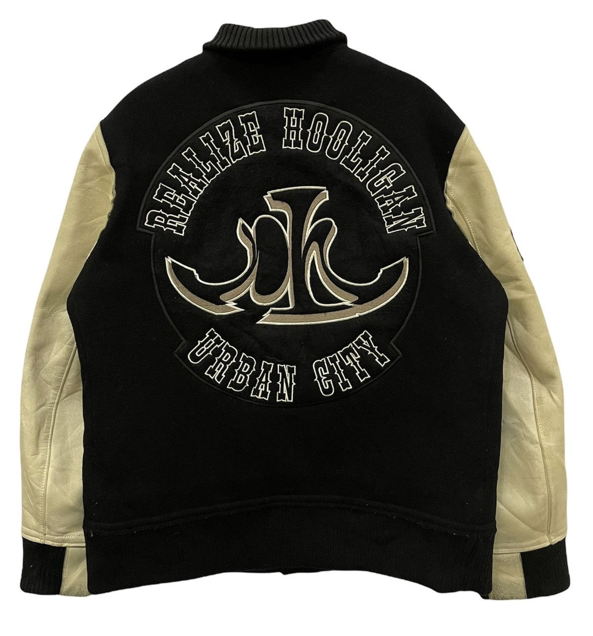 Japanese Brand Realize Hooligan Urban City Leather Wool Varsity Jacket ...