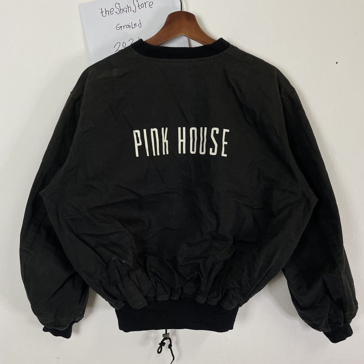 Streetwear Vintage Pink House Big Logo Reversable Jacket | Grailed
