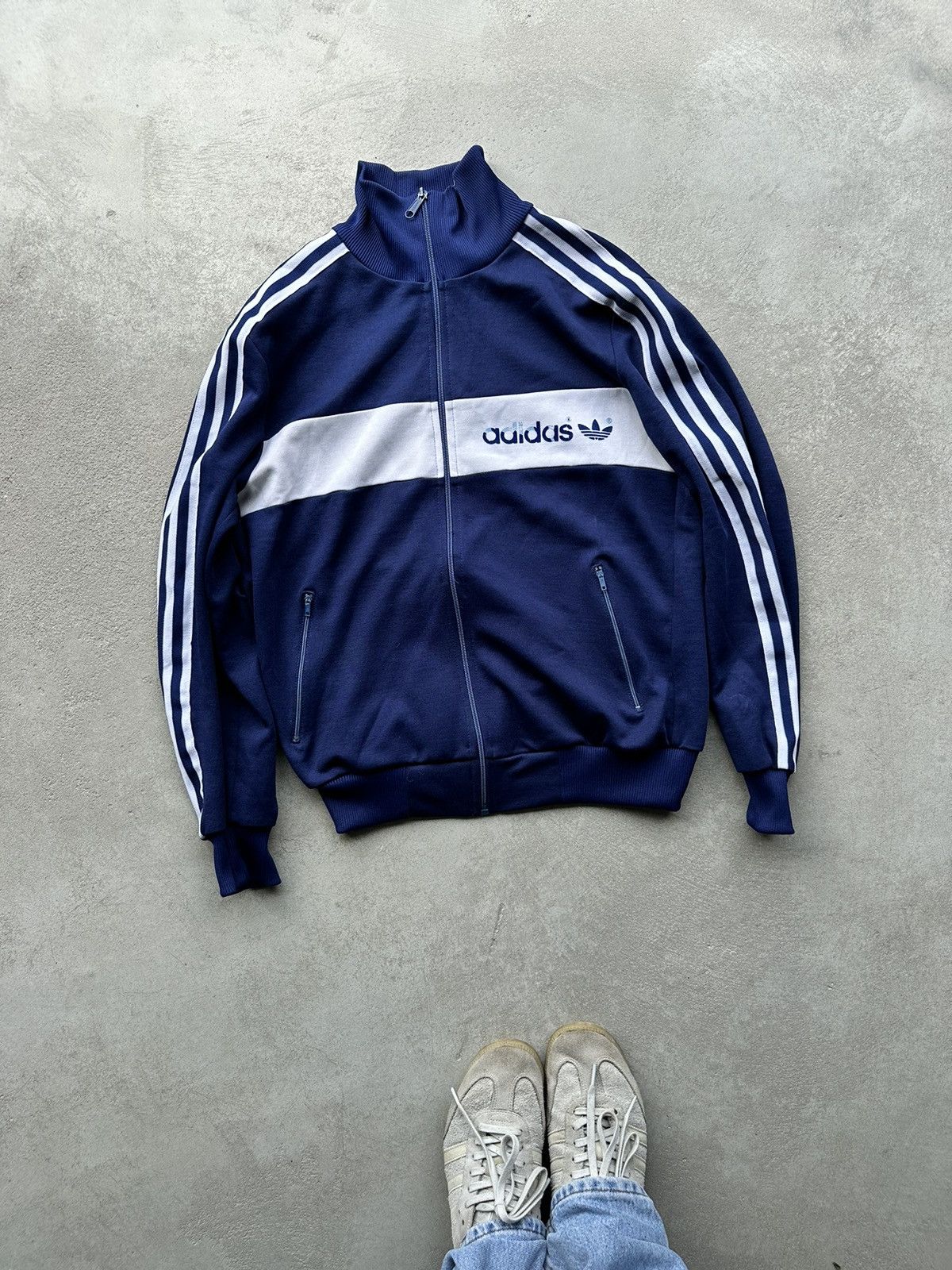 Adidas Vintage 80s Adidas Track Top Zip Rare Casual | Grailed