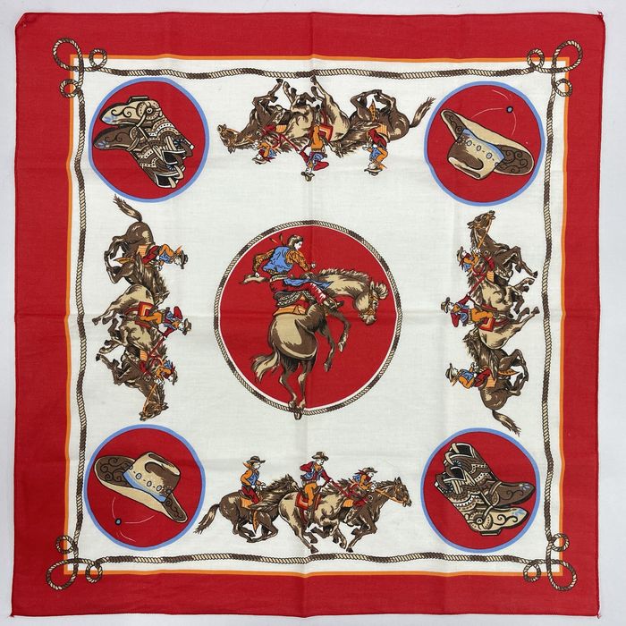 Vintage Vintage Cowboy Headscarf / Handkerchief / Neckerchief | Grailed