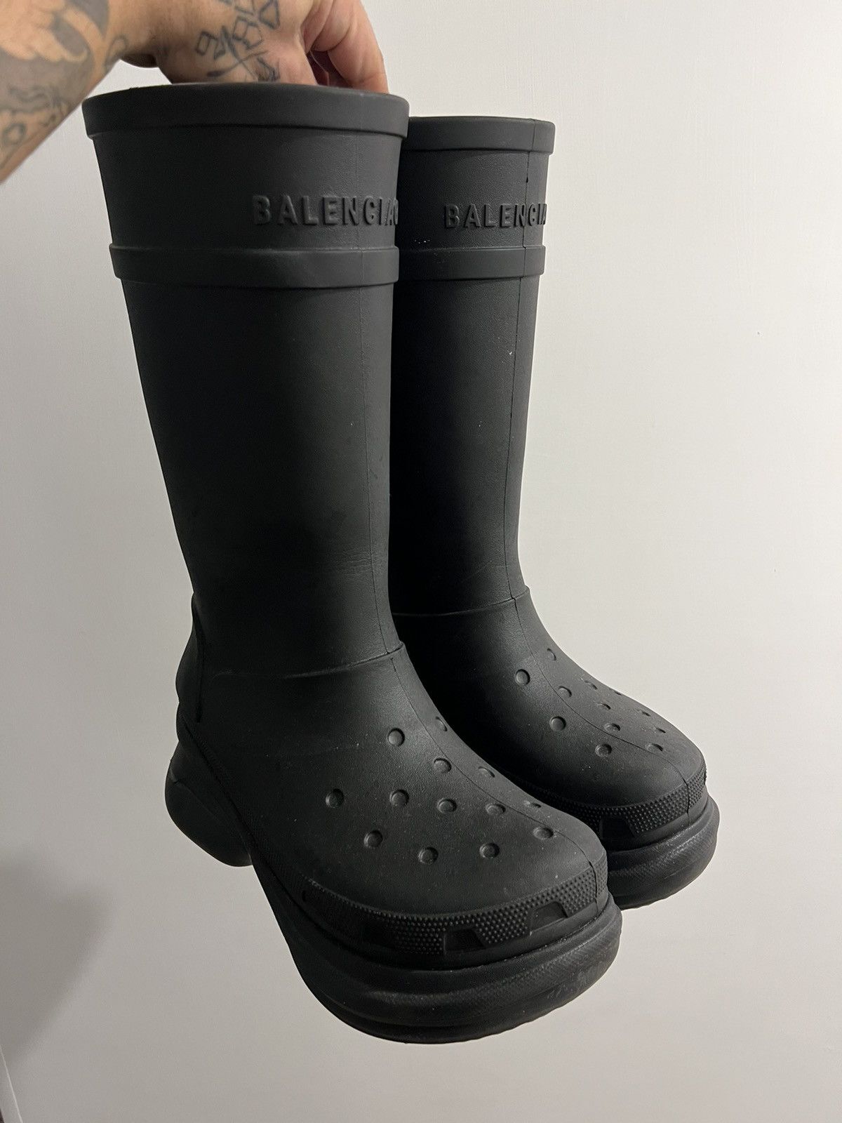 Balenciaga × Crocs Balenciaga Crocs Boot | Grailed