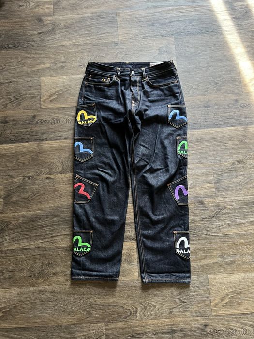 Palace Palace Evisu Multi Pocket Jeans | Grailed