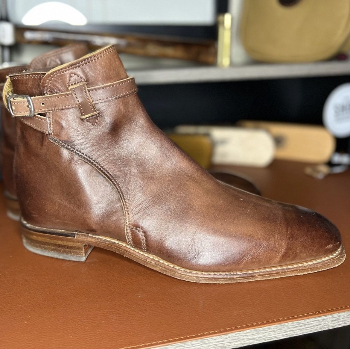 R.M. Williams RM Williams Stockman Buckle Jodhpur in Nutmeg 9.5D(8.5G) | Grailed