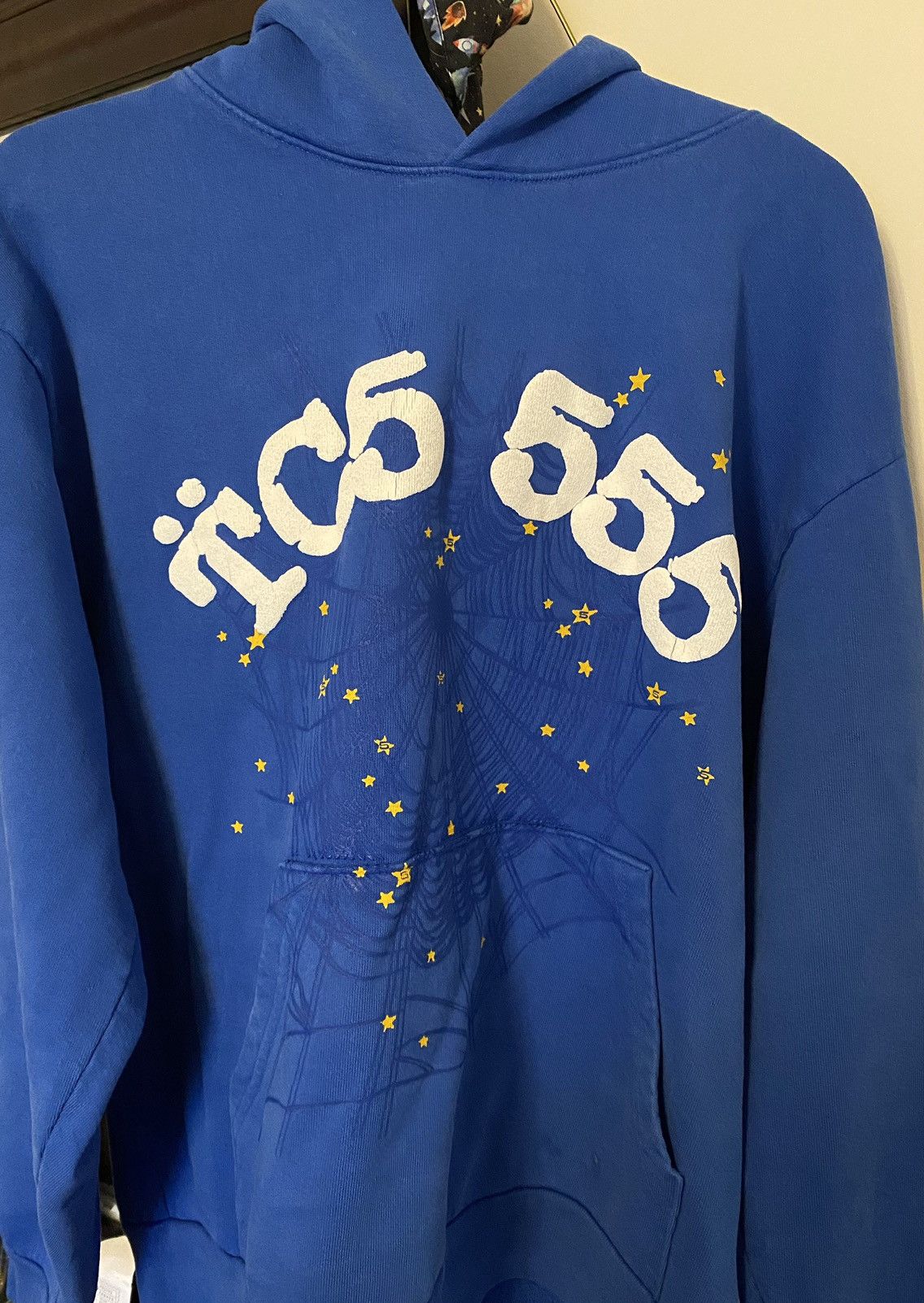 Sp5der Spider Worldwide TC5-555 Hoodie Blue | Grailed