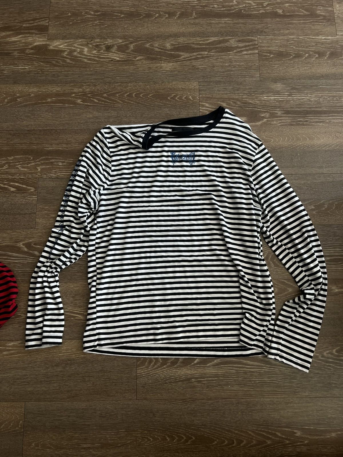 Revenge Revenge Black and White Striped Longsleeve | Grailed