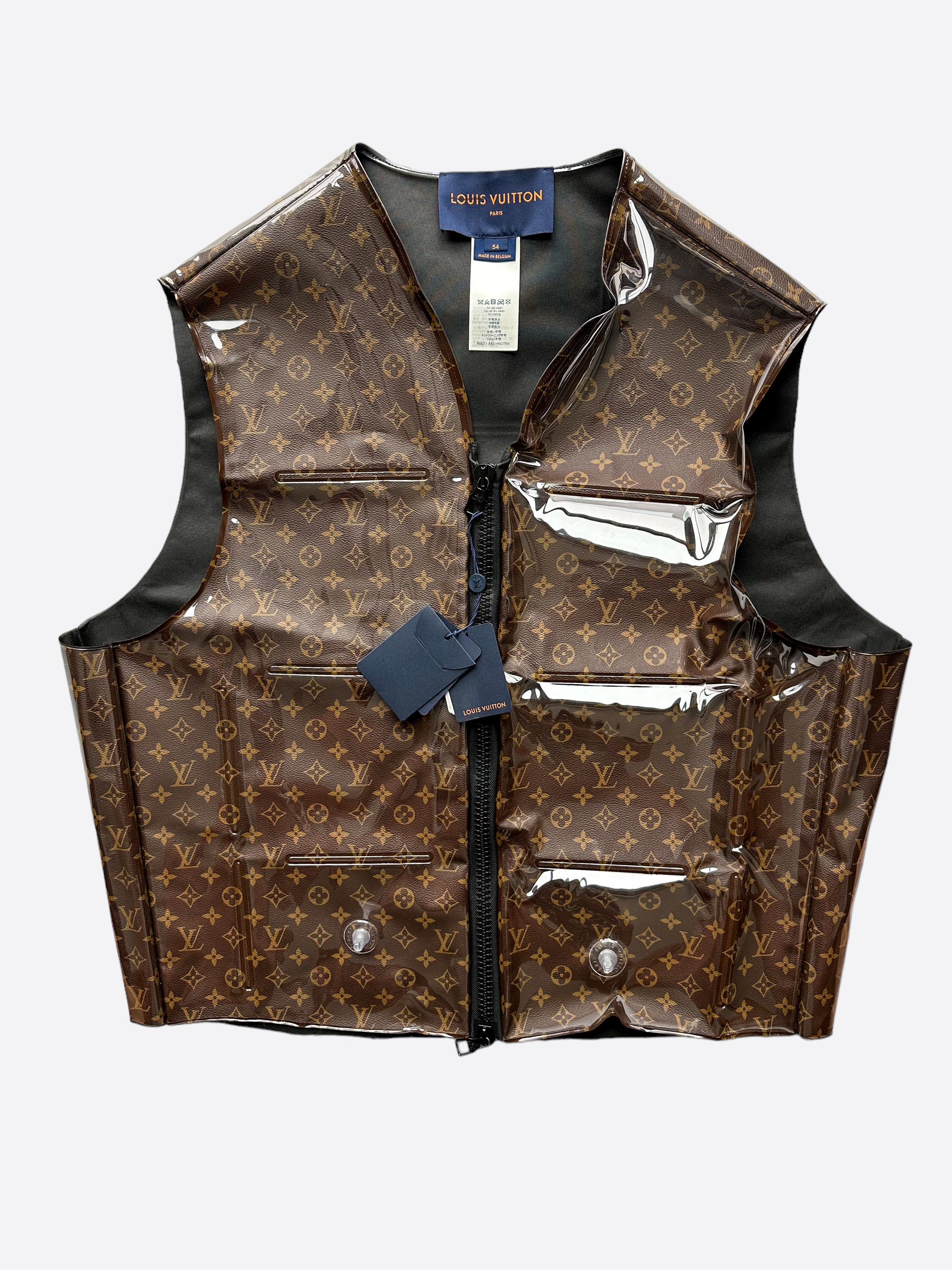 Louis Vuitton Louis Vuitton Brown Monogram Inflatable Vest | Grailed