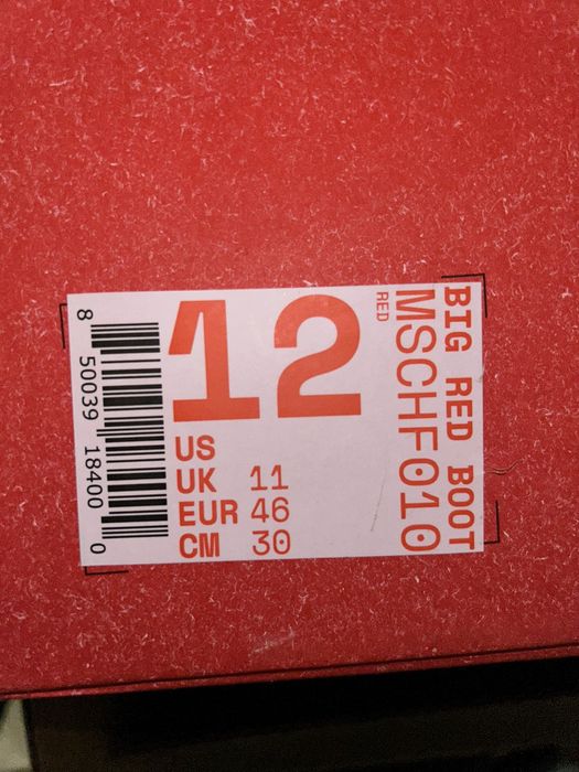 MSCHF MSCHF Big Red Boots | Grailed