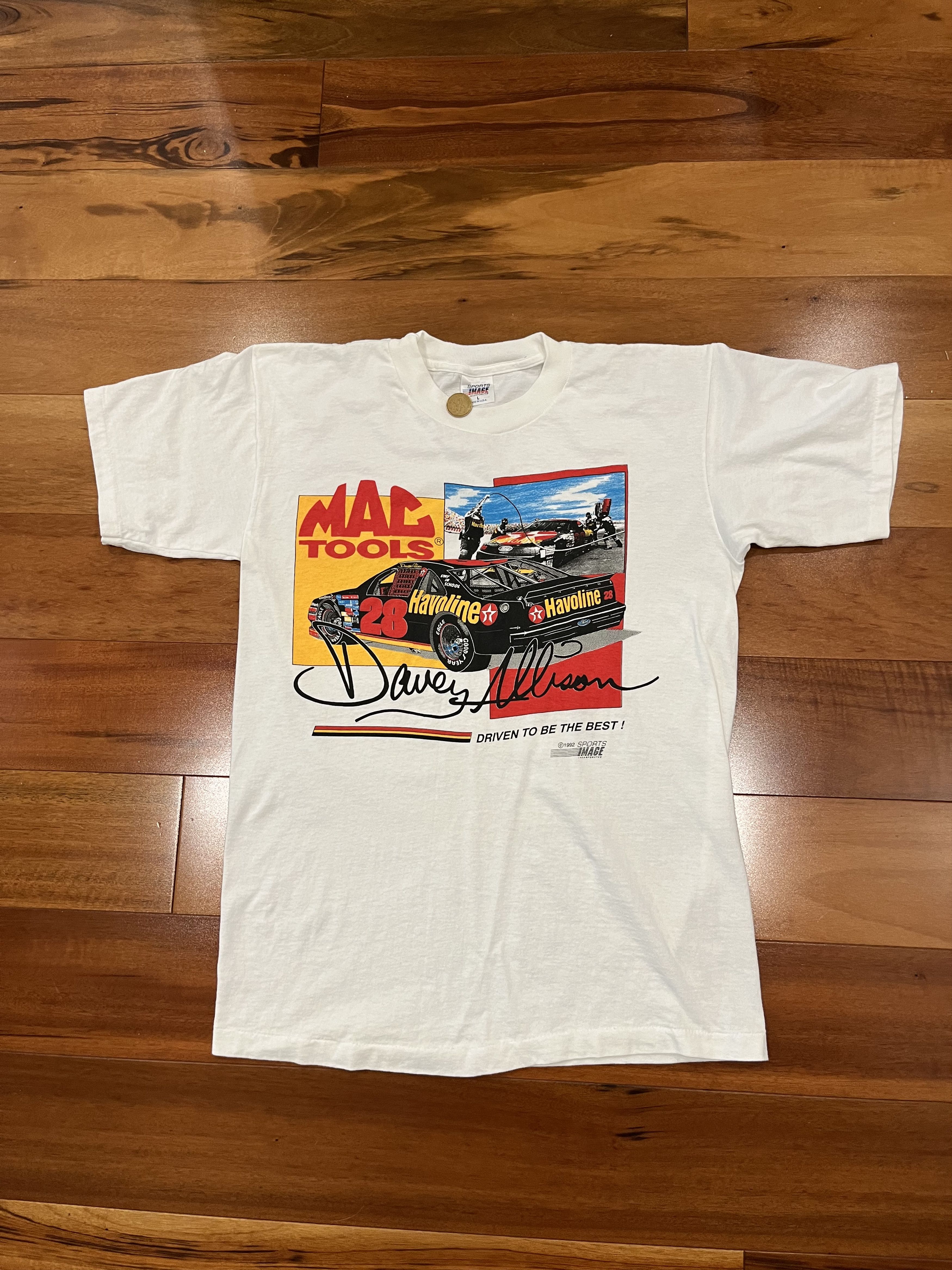 NASCAR × Racing × Vintage Vintage 90s Mac Tools Davey Allison Nascar ...
