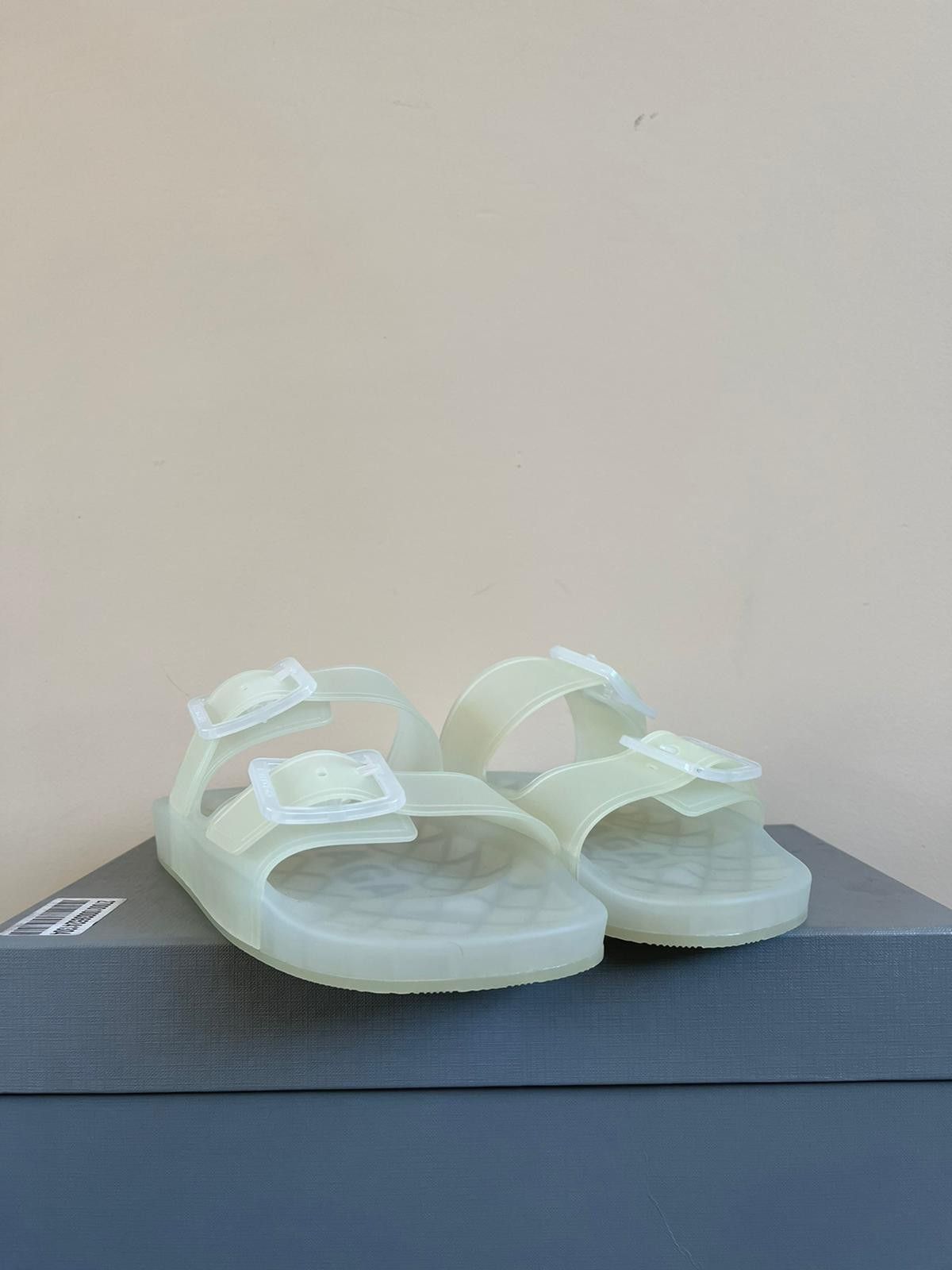Balenciaga Transparent Mallorca Sandals in White | Grailed