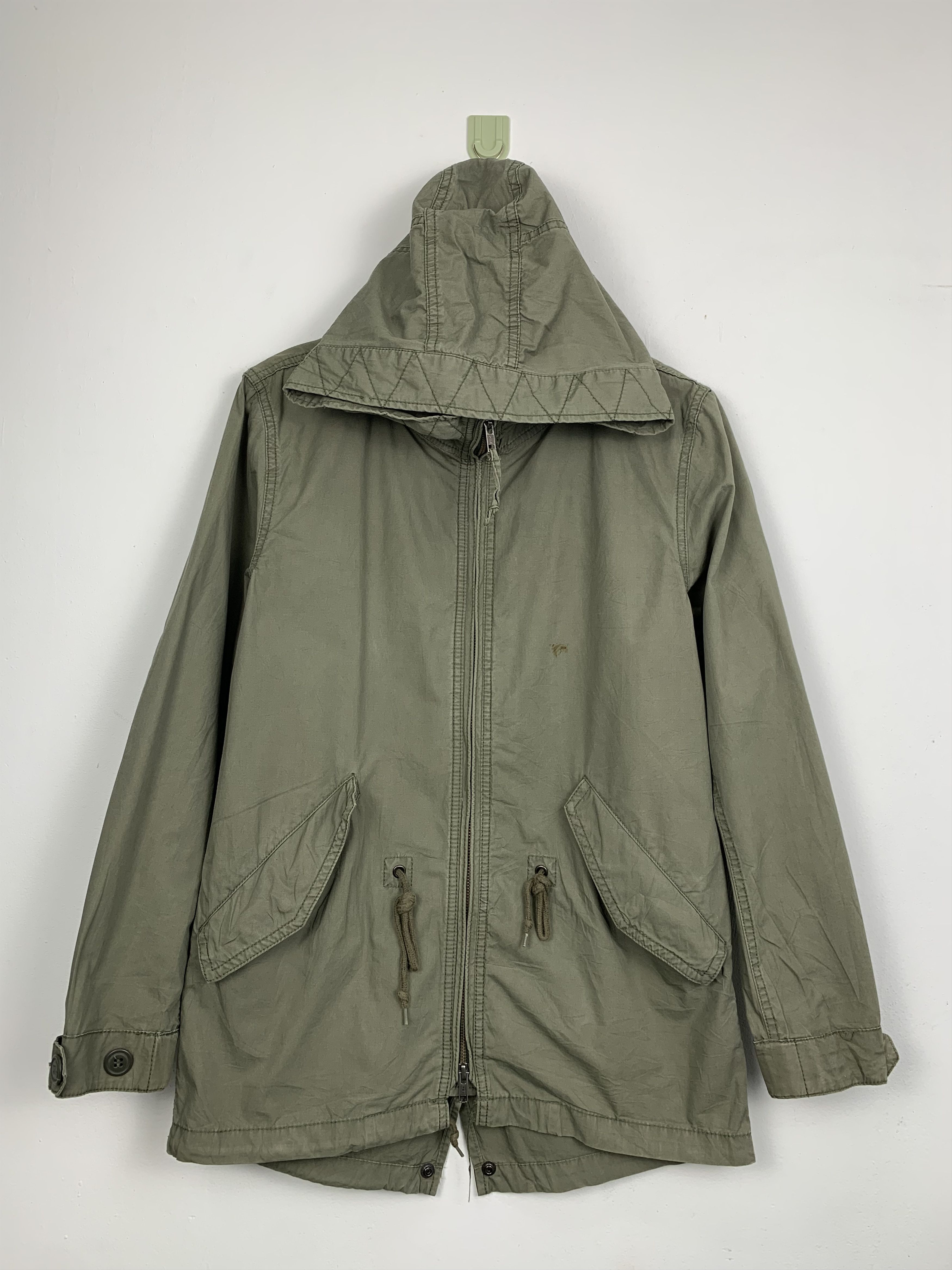 Vintage Vintage BACK NUMBER Cotton Hoodie Zip Up Parkas Jacket | Grailed