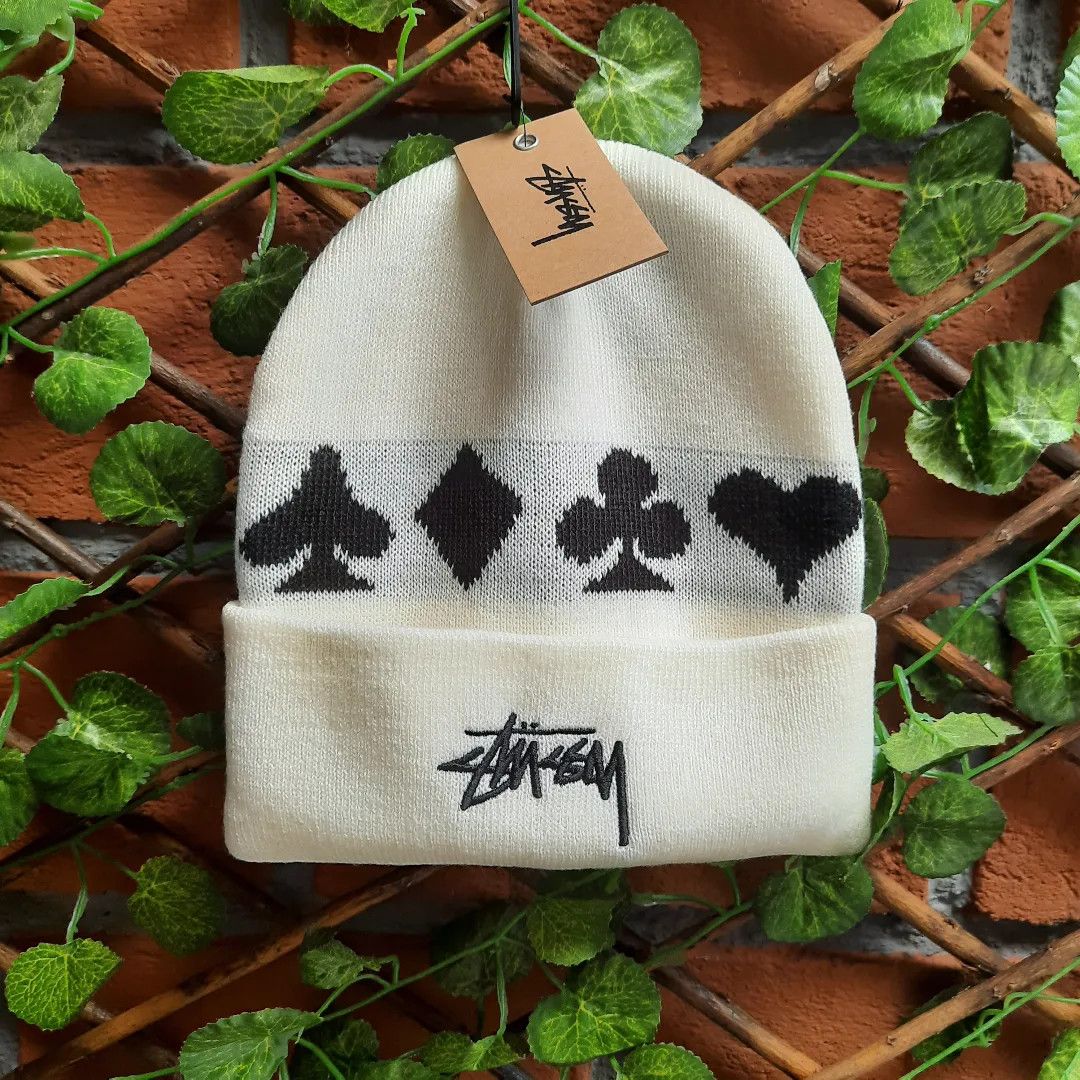 Streetwear × Stussy Stussy Playing Cards Beanie Hat | Grailed