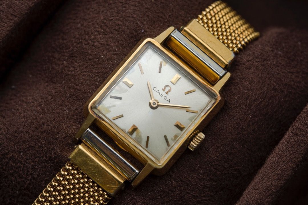 Vintage Vintage Omega Square Ladies 20 microns gold filled 10541-61 ...