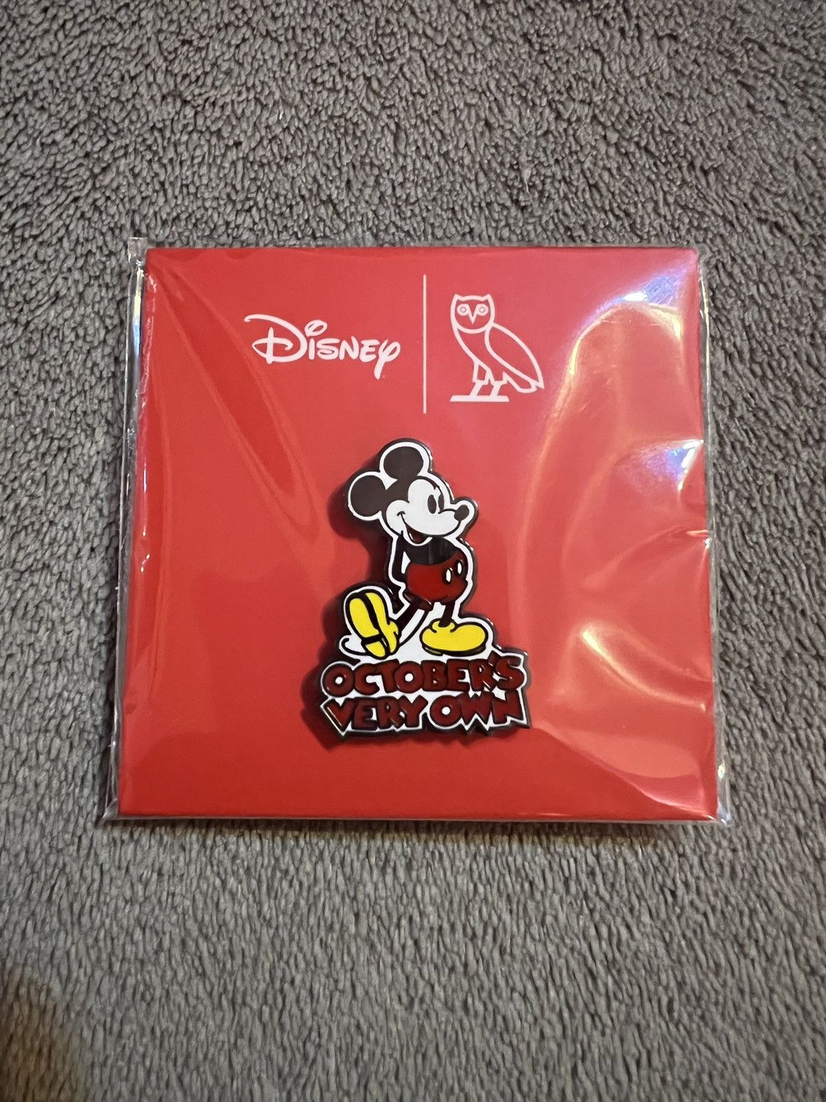 Octobers Very Own *RARE* OVO x Disney Classic Mickey Mouse Pin | Grailed