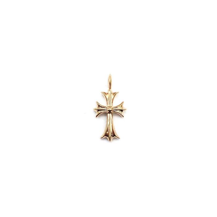 Chrome Hearts Chrome Hearts 22K Gold Tiny Diamond Cross Pendant | Grailed