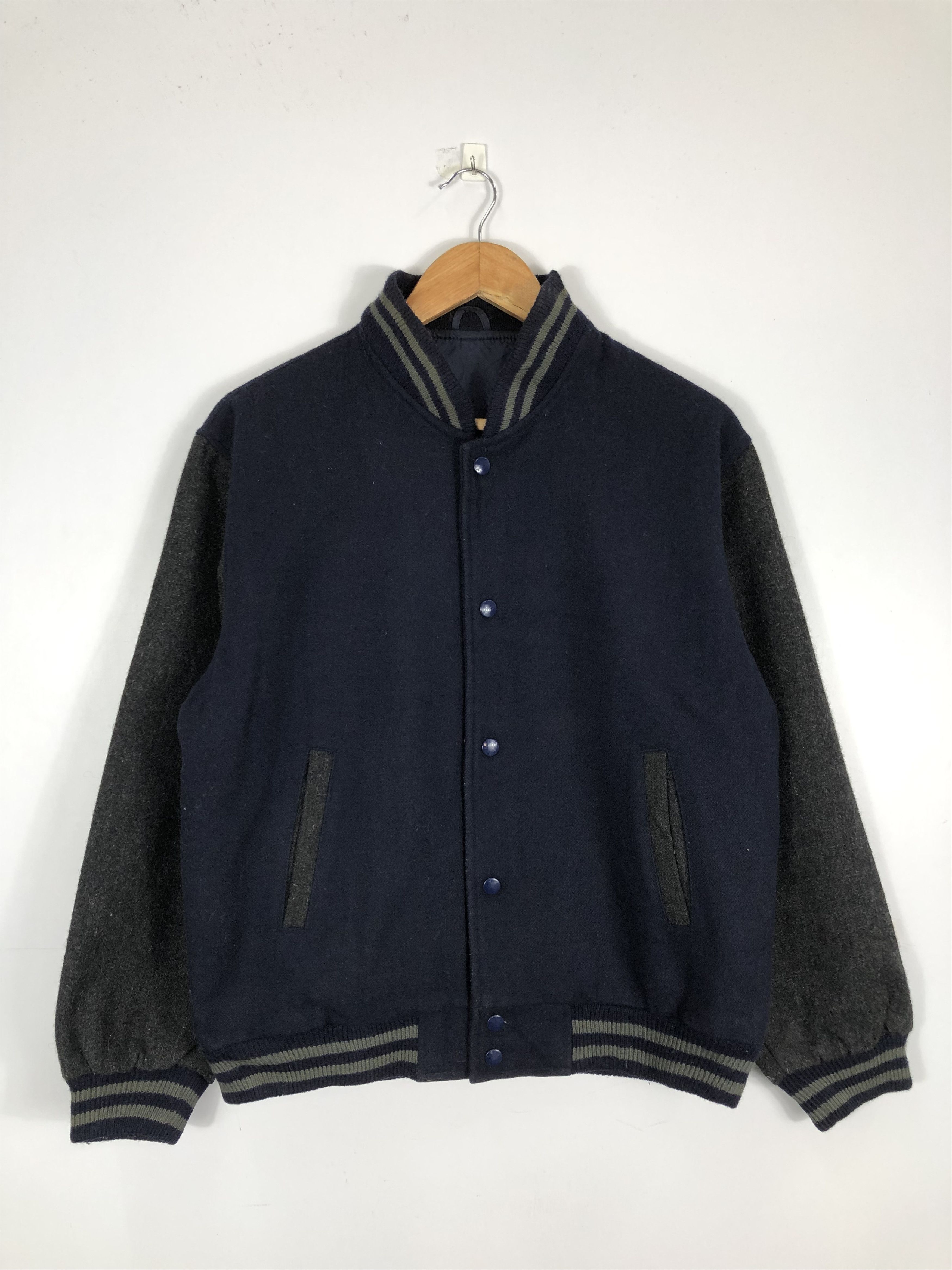 Japanese Brand × Varsity Jacket Japanese Varsity Jacket Wool Made In ...