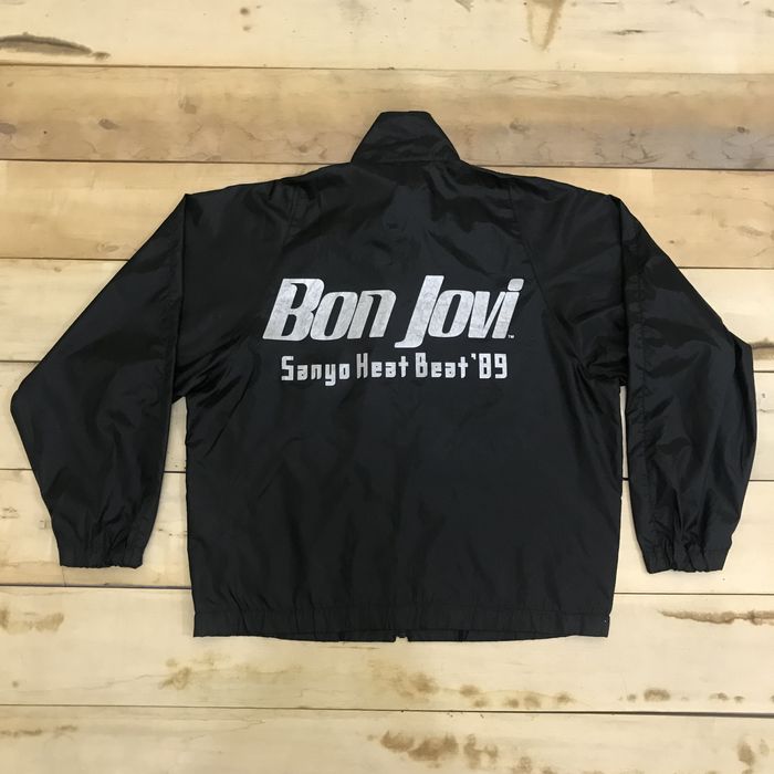 Vintage Z124 VTG BON JOVI SANYO HEAT BEAT 1989 TOUR WINDBREAKER | Grailed