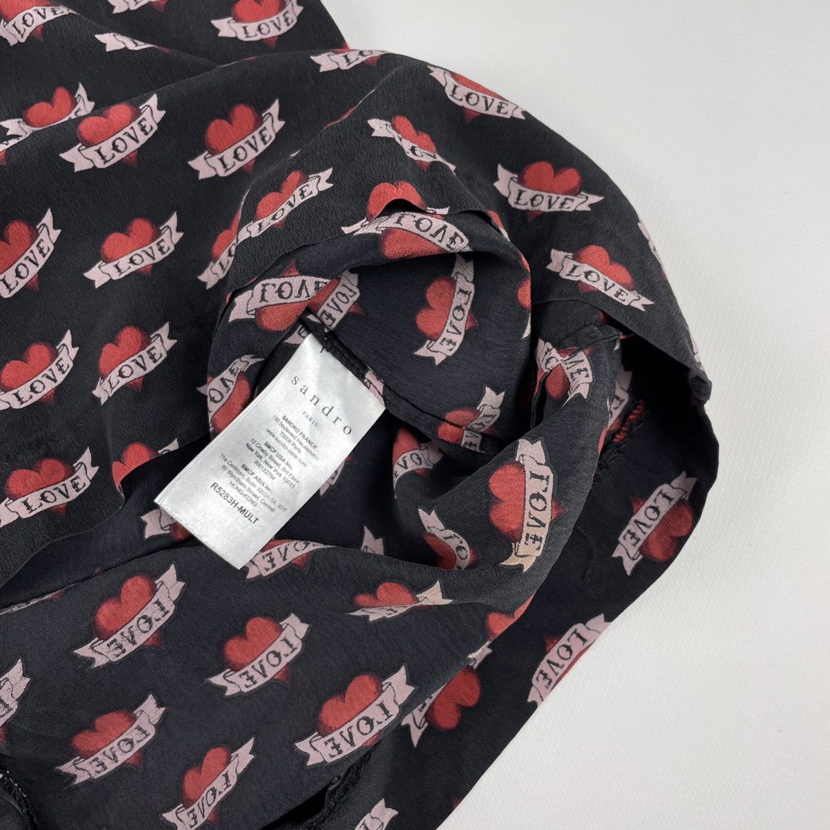 Sandro Vintage Y2K Sandro Paris Luxury Monogram Heart Love Dress | Grailed