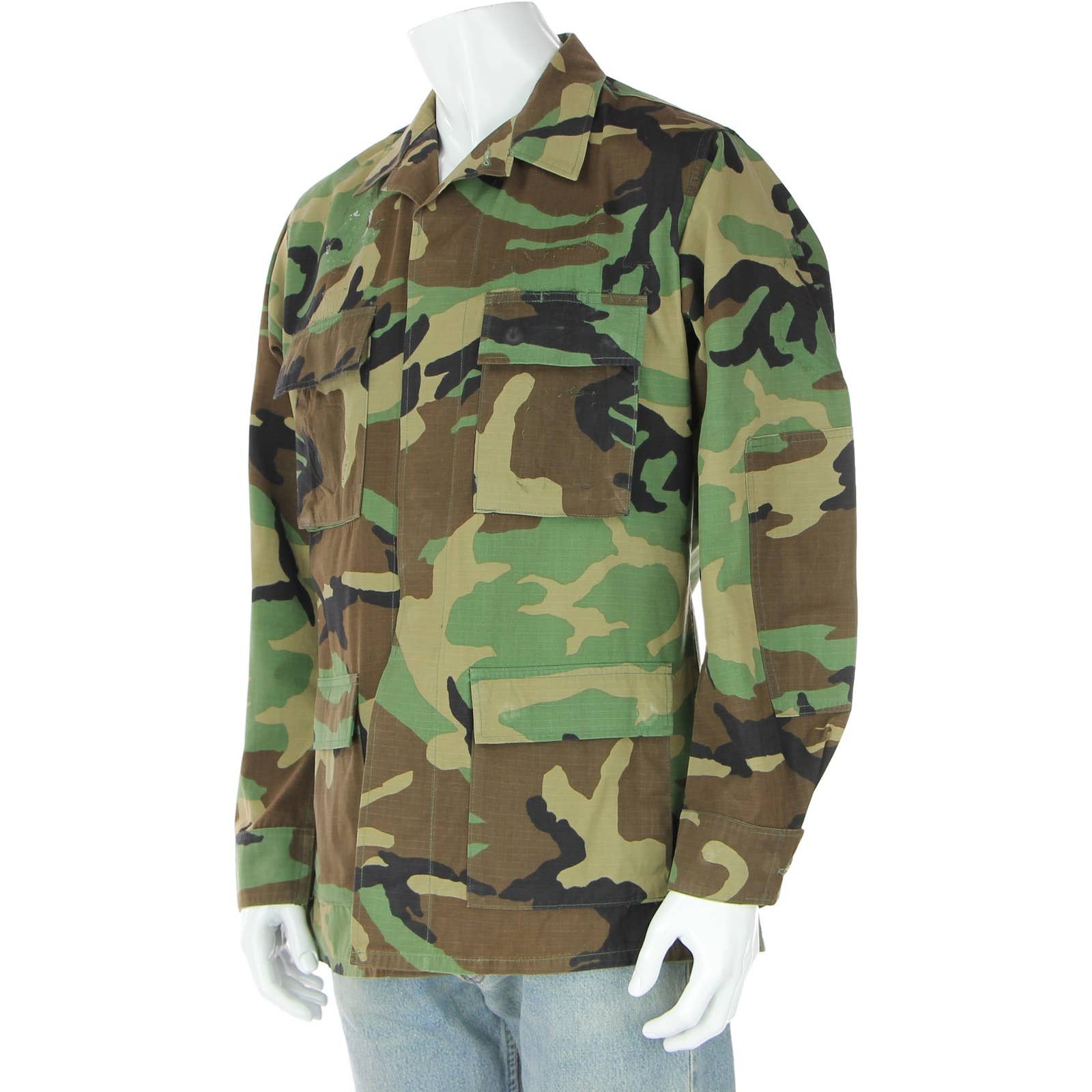 Vintage 90s Vintage Camouflage Army Field Camo Military Combat Shirt ...