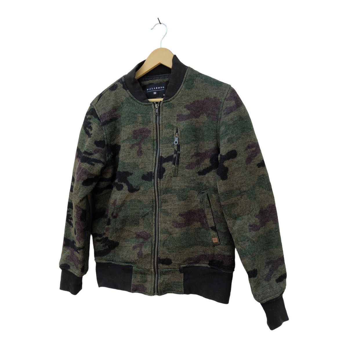Billabong × Camo × Varsity Jacket Billabong Army Fashion Varsity Jacket ...