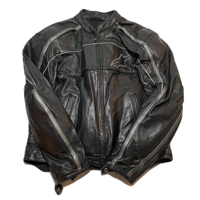 Alpinestars AlpineStars Black Label Leather Motorcycle Jacket Size L M6 ...