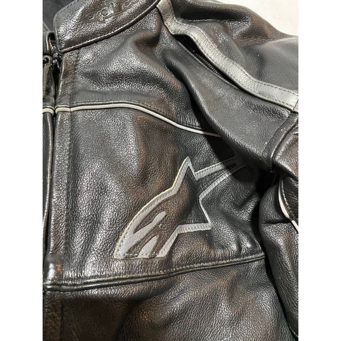 Alpinestars AlpineStars Black Label Leather Motorcycle Jacket Size L M6 ...