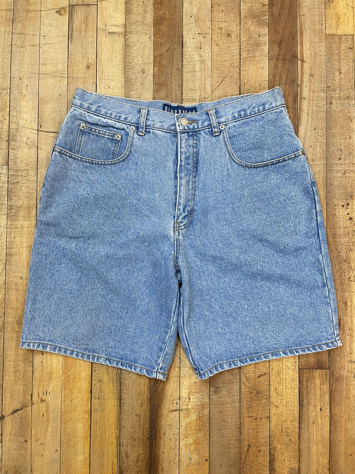 Vintage VTG 1990’s/2000’s Bluenotes Light Wash Baggy Denim Shorts | Grailed