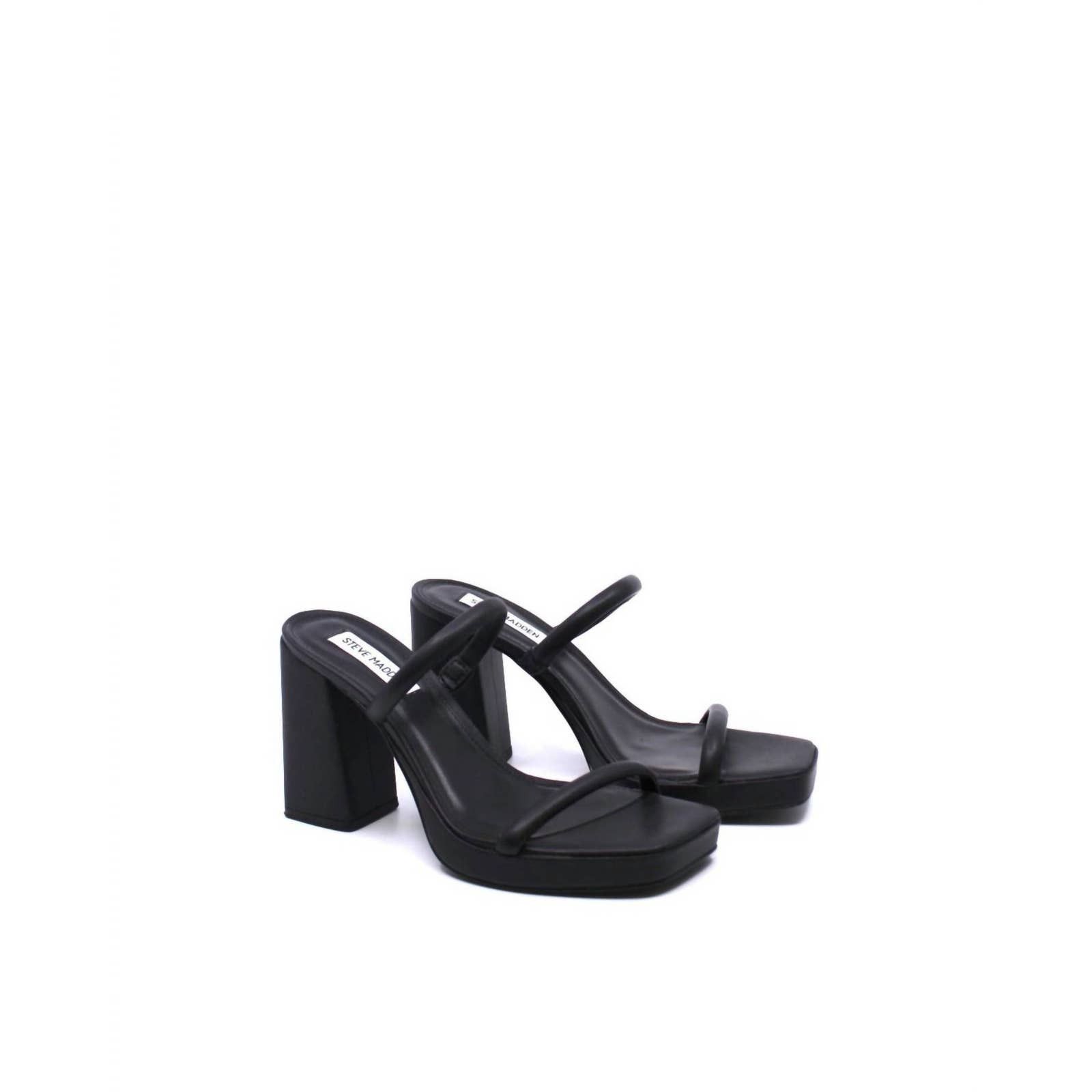 Steve Madden Polly Block Heel Sandal In Black | Grailed