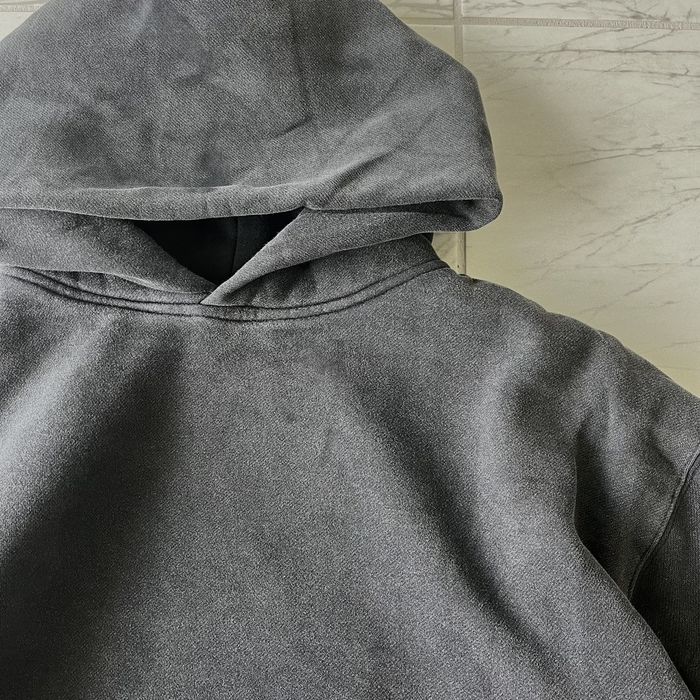Vintage Humane Blanks 1800GSM Washed Black Hoodie | Grailed