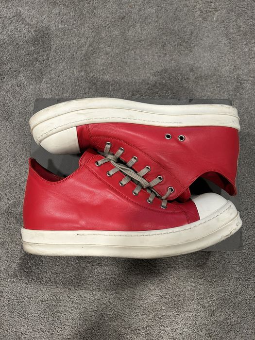 Rick Owens OG ALL EXTREMELY RARE Red Rick Owens Mainline Low Ramones ...