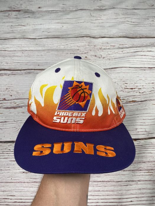 Vintage ‘90s Vintage NBA Phoenix Suns On Fire Flames Youth Snapback ...