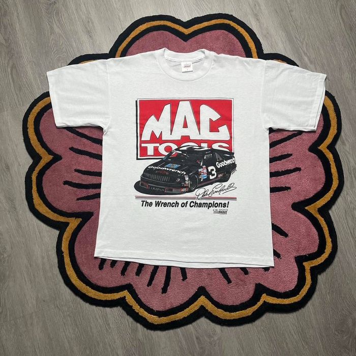 Vintage Vintage 90’s Mac Tools Racing Dale Earnhardt Graphic T-shirt | Grailed